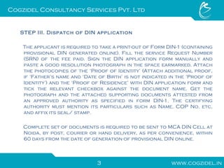 Directors Identification Number | PPT | Law