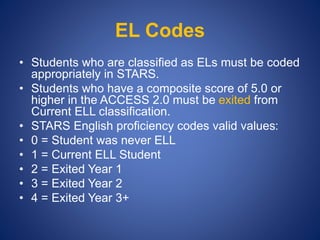 Federal Requirements for Serving ELs | PPTX