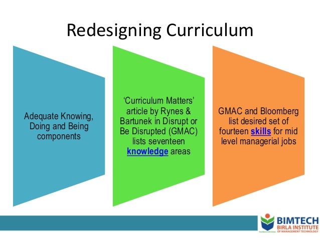 Innovative & Evolving Curriculum Design