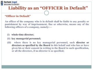 Directors role and liabilities | PPTX