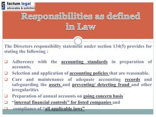 Directors role and liabilities | PPTX