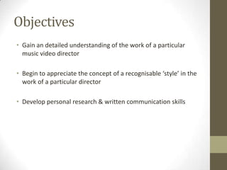 Director study powerpoint | PPTX