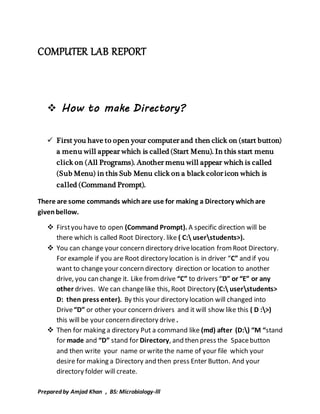 How to make a Directory ? | DOCX