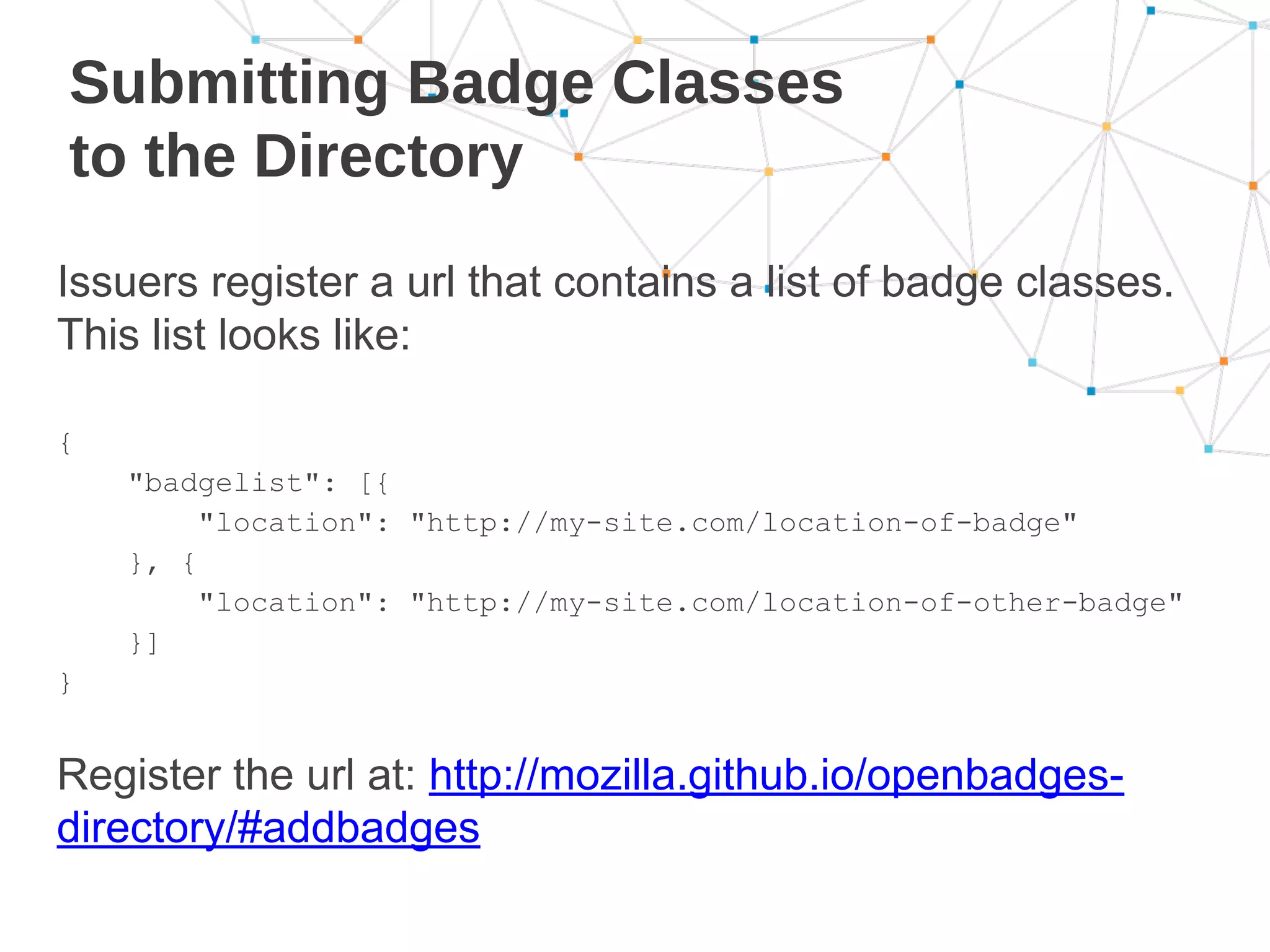Open Badge Directory [Cycle 1] | PDF