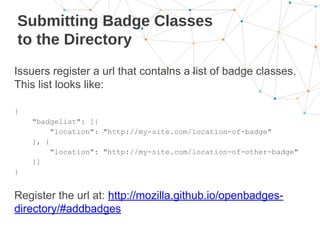 Open Badge Directory [Cycle 1] | PDF