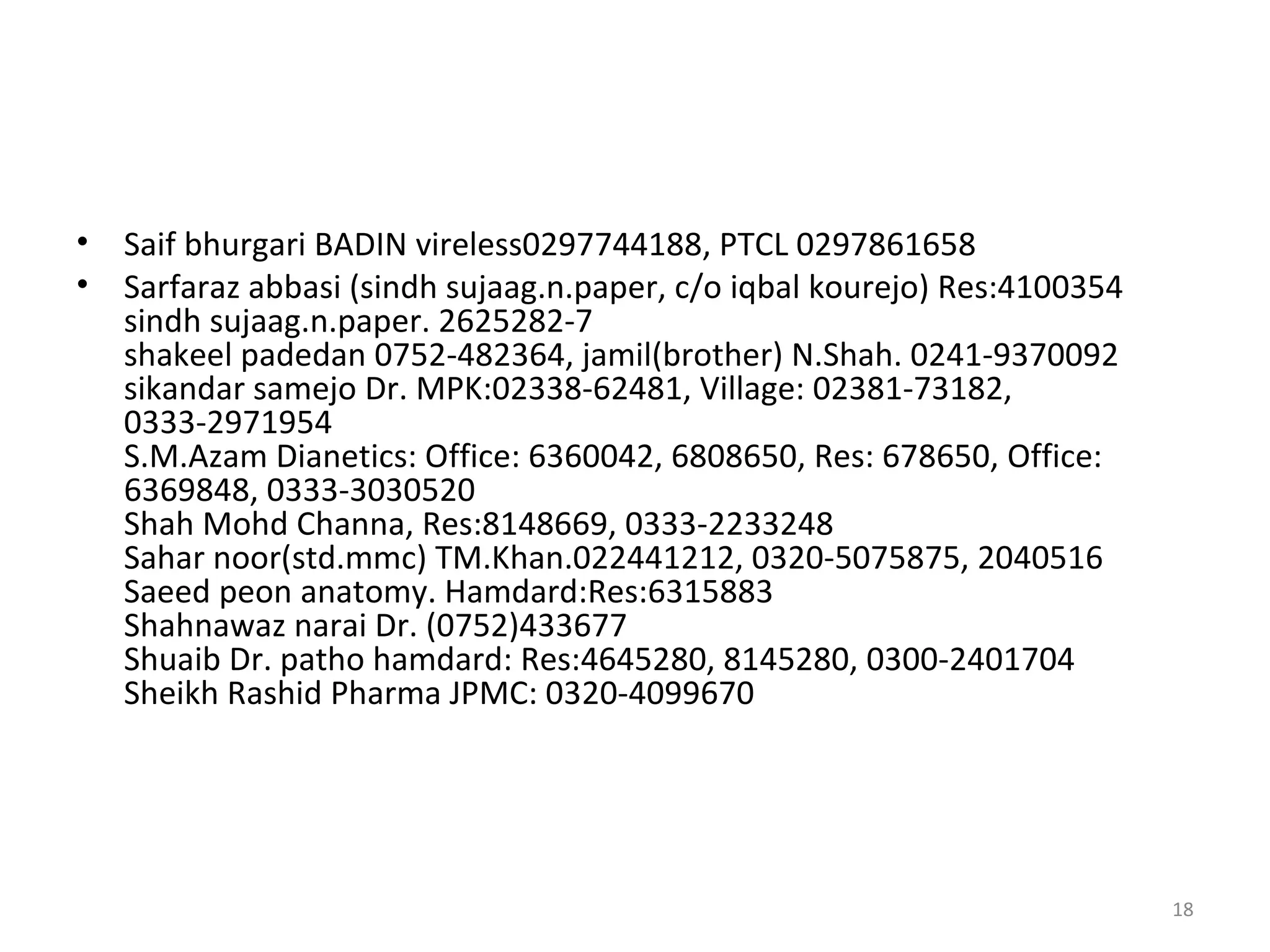 Directory and other informat | PPT