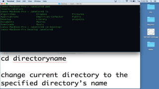 MacBook Terminal Directory Commands | PPTX