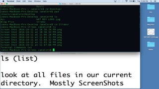 MacBook Terminal Directory Commands | PPTX | Operating Systems | Computer Software and Applications