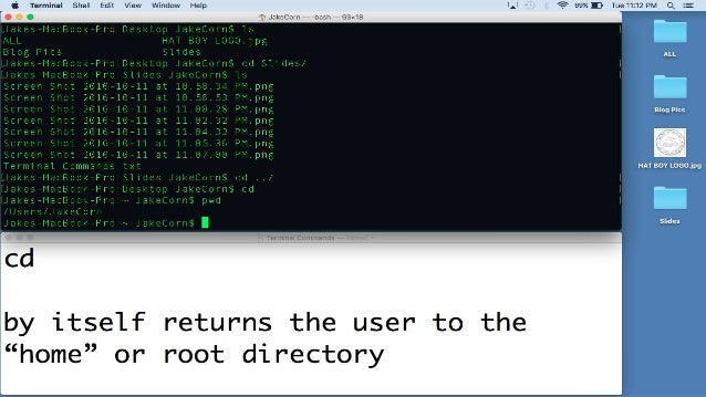 MacBook Terminal Directory Commands MacBook Terminal Directory Commands