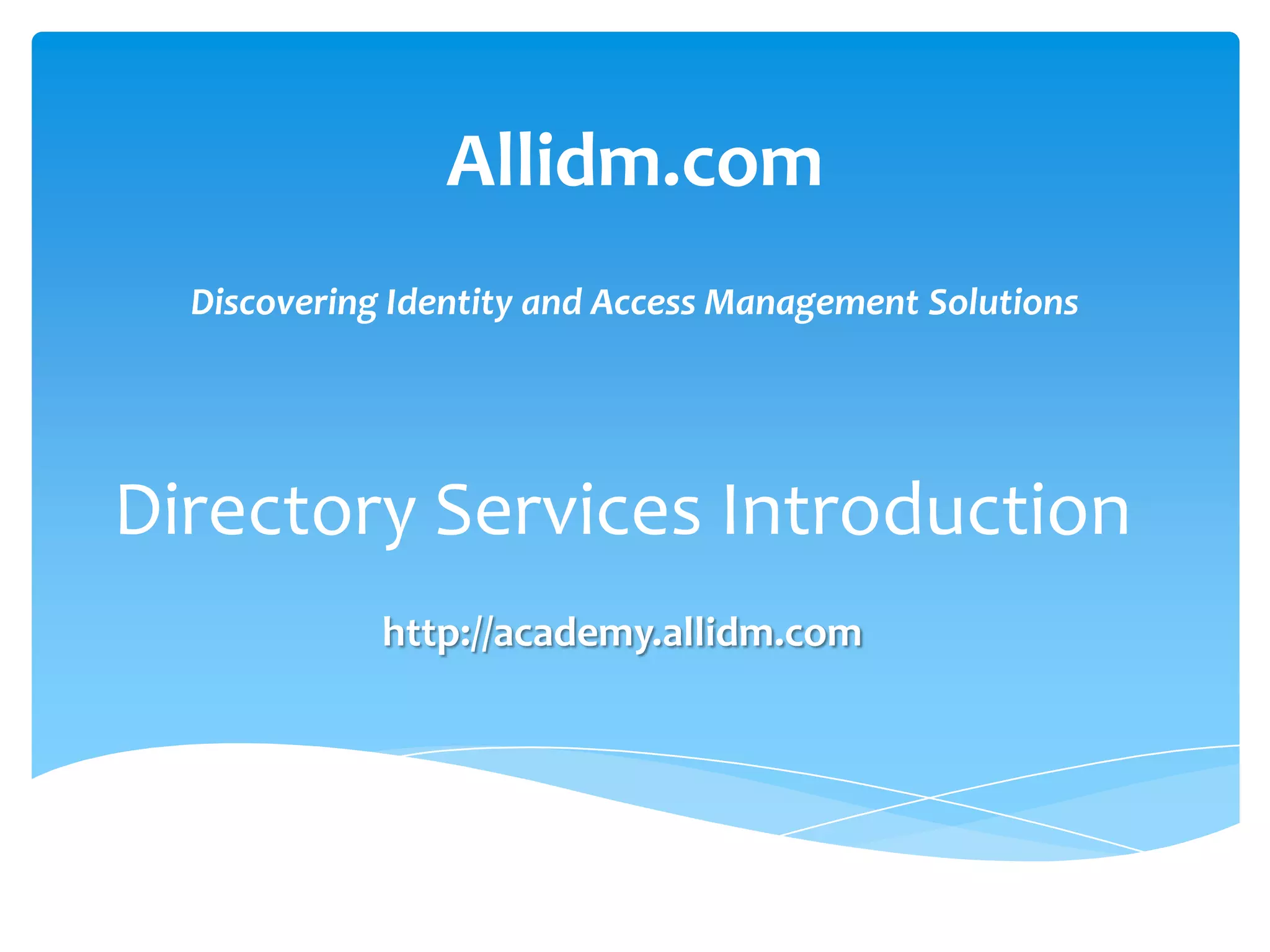 Directory Introduction | PPTX