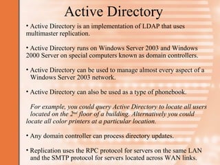 Directory services by SAJID | PPT