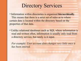 Directory services by SAJID | PPT