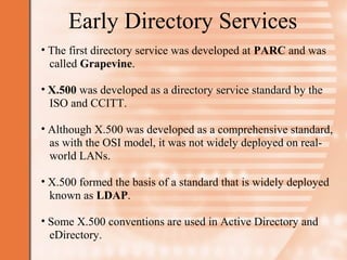Directory services by SAJID | PPT
