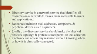 Directory service | PPTX