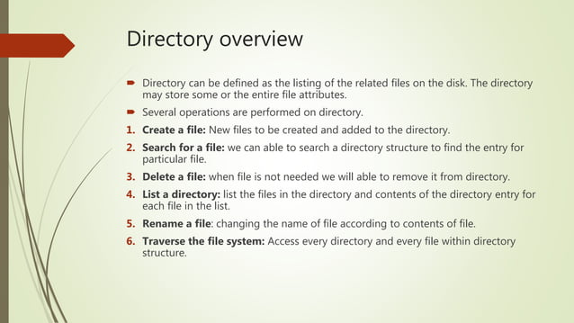 Directory structure | PPTX
