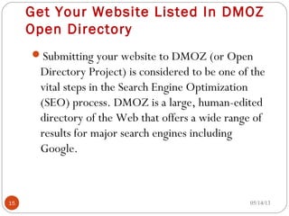 Directory submission | PPT