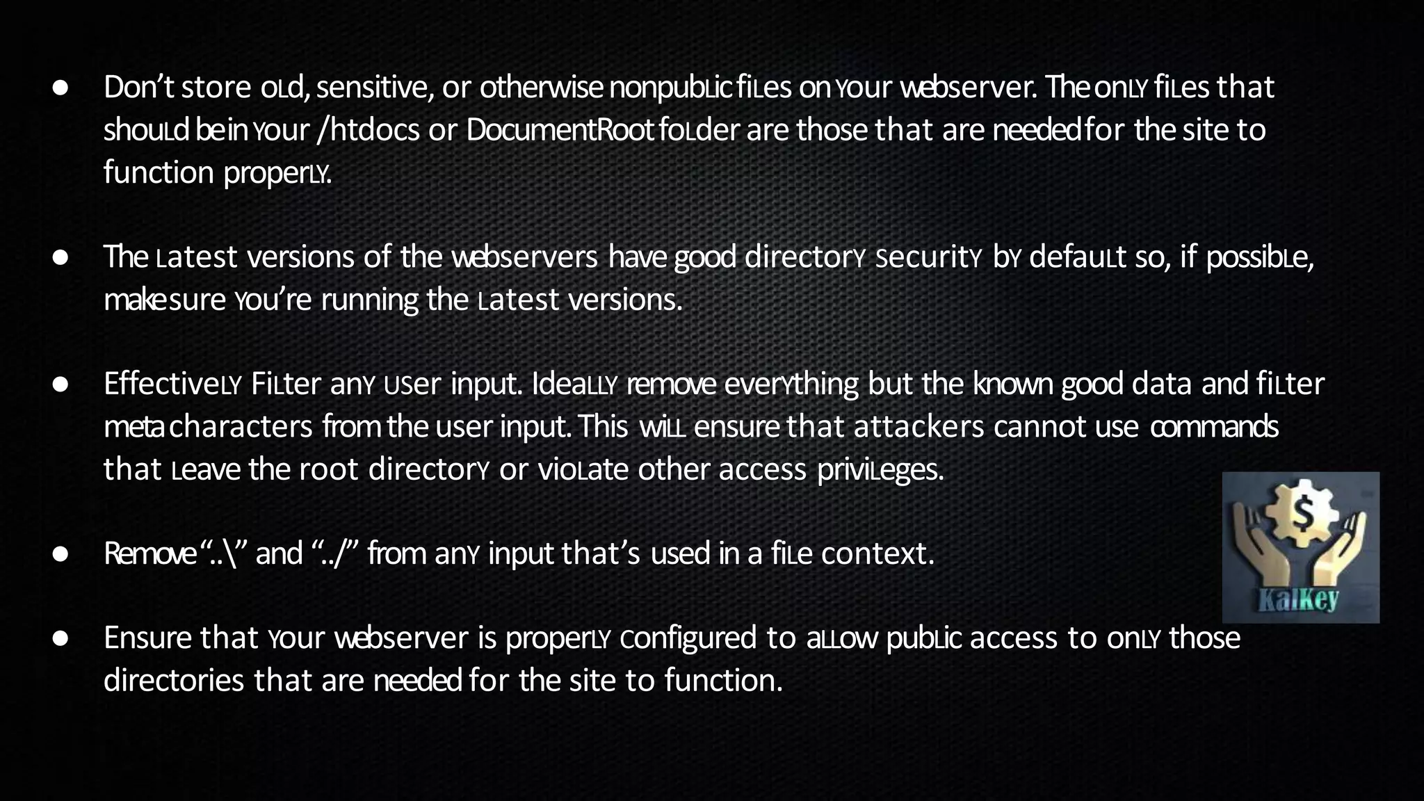 Directory traversal | PPT