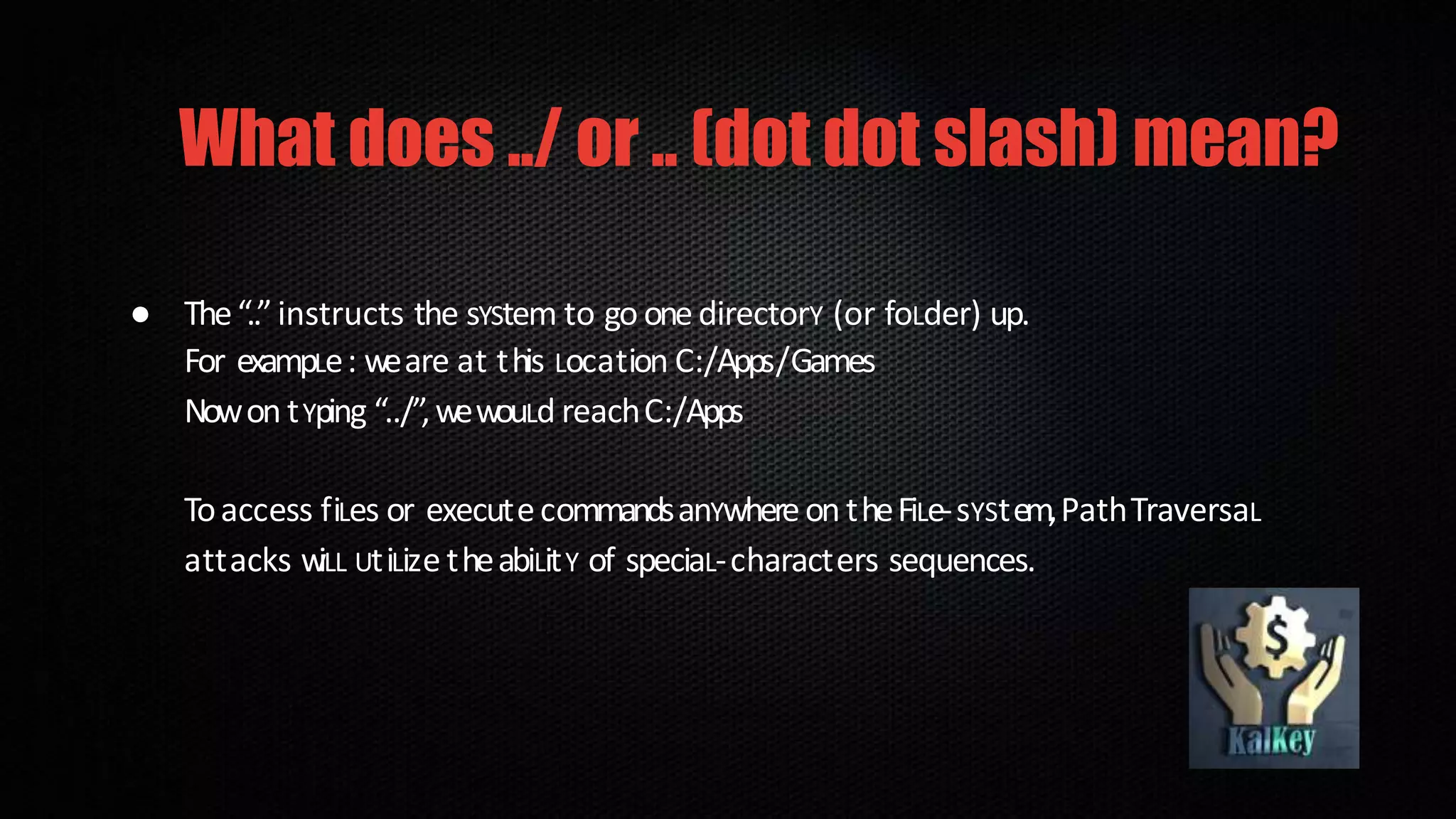 Directory traversal | PPT