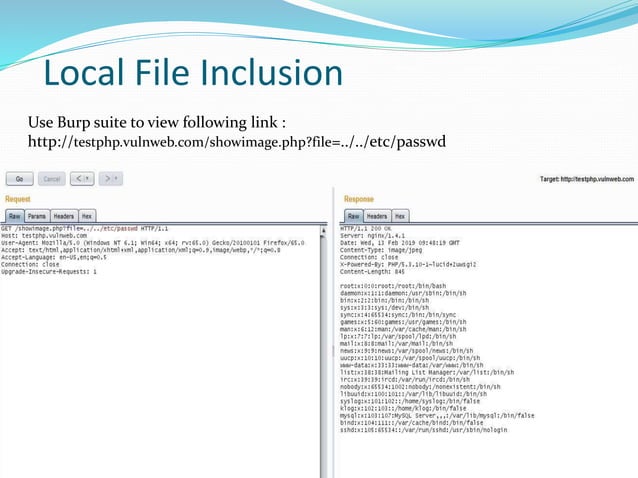 Directory Traversal & File Inclusion Attacks | PPTX