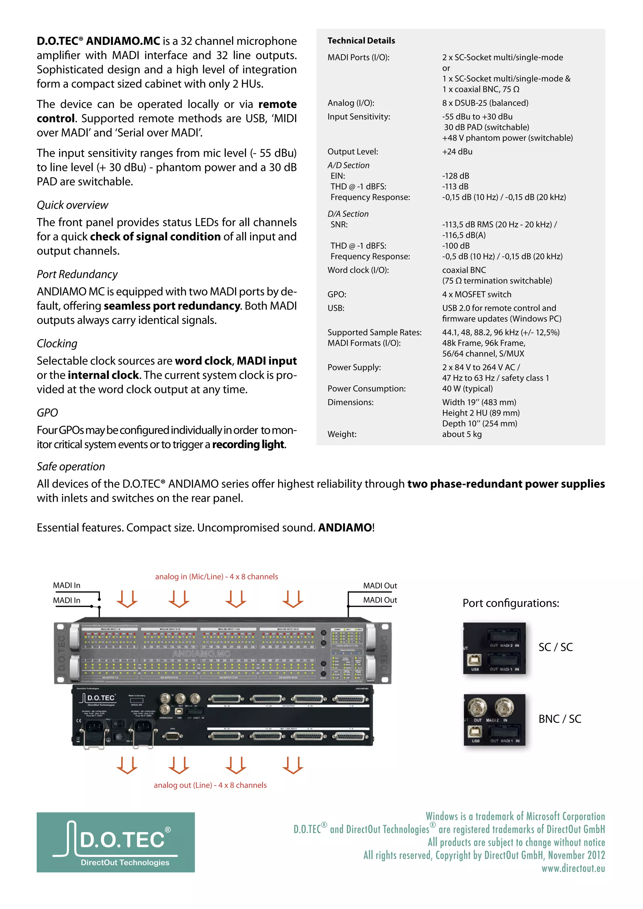 Direct Out Technologies Andiamo.MC