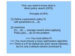 Direct policy search | ODP | Stocks and Bonds | Personal Investing