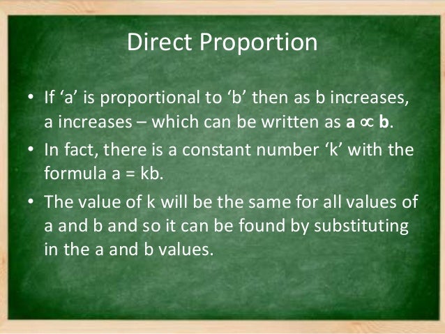 Direct proportion