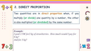 direct proportion Math.pptx | Physics | Science