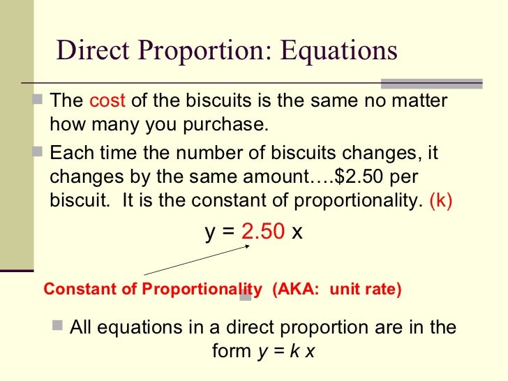 Direct proportionnotes