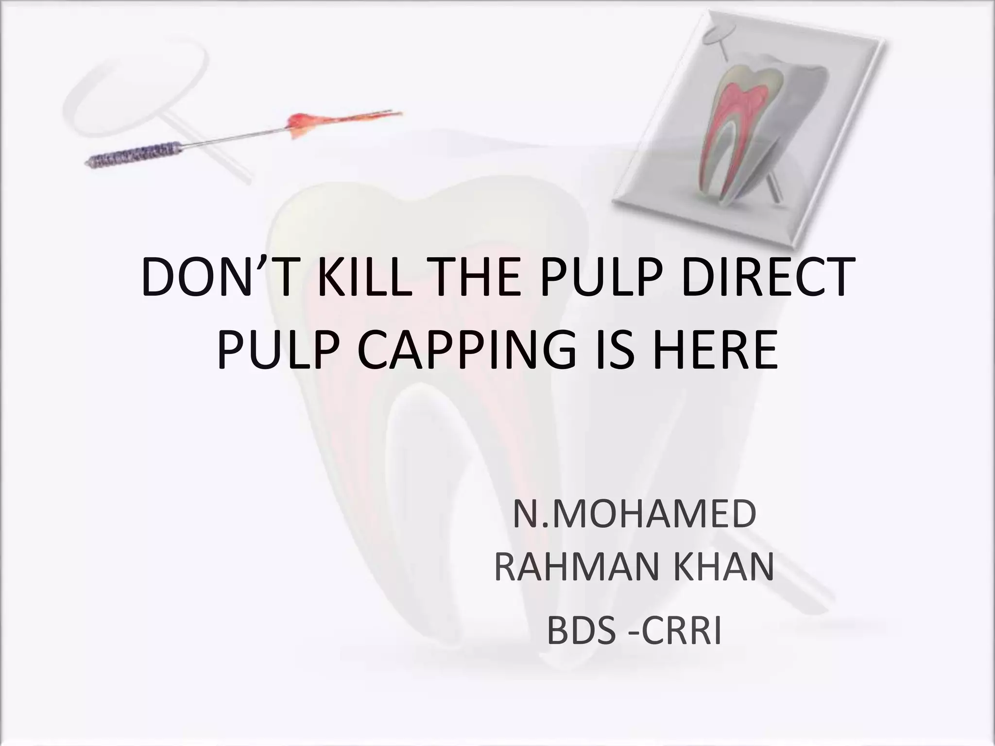 Direct pulp capping | PPTX
