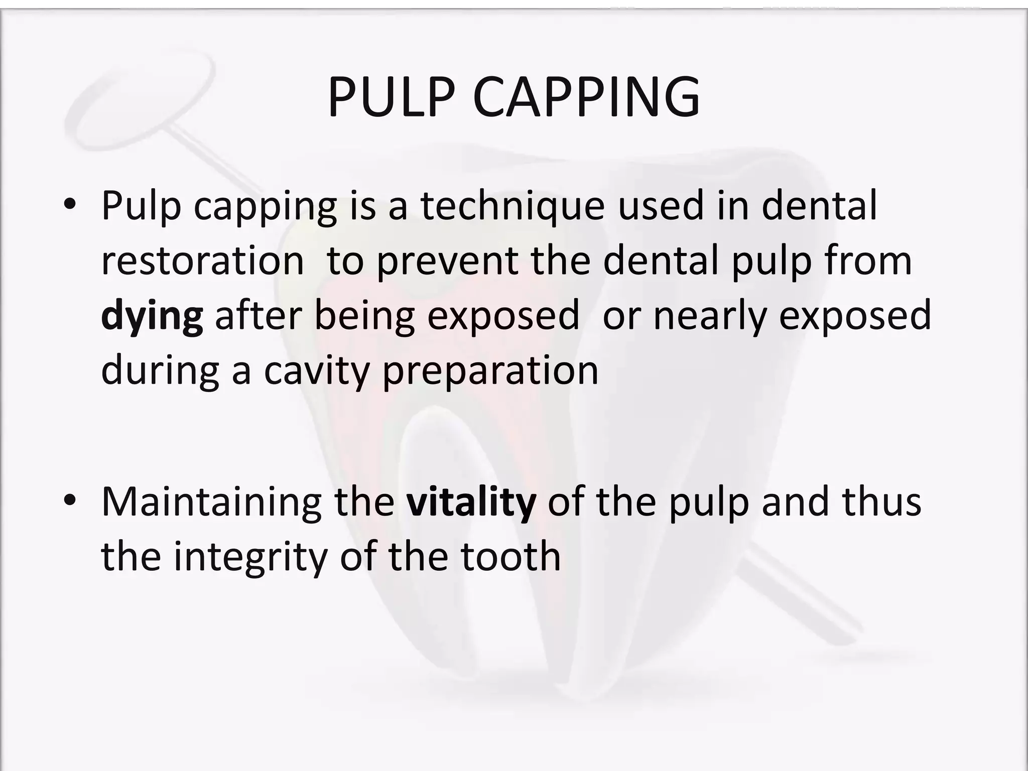 Direct pulp capping | PPTX