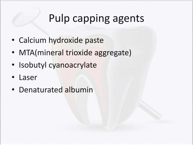 Direct pulp capping | PPTX | Dental Health | Diseases and Conditions
