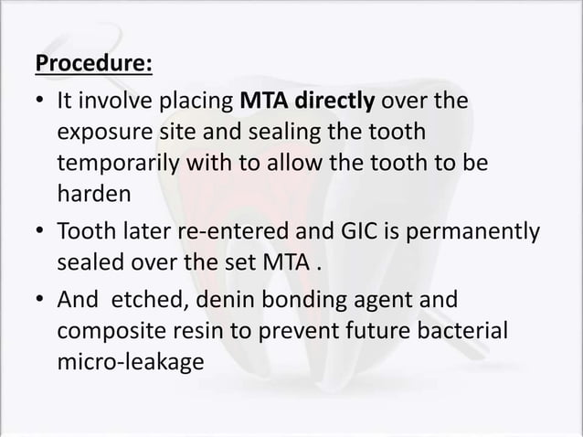 Direct pulp capping | PPTX | Dental Health | Diseases and Conditions