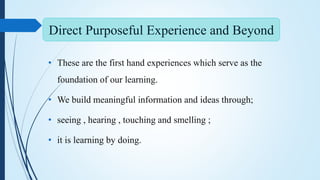 Direct purposeful experience and beyond by Raquel Marasigan | PPTX