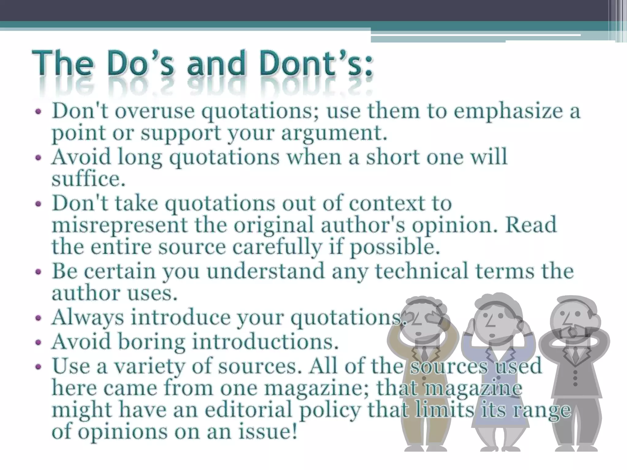 Direct quotation report | PPTX