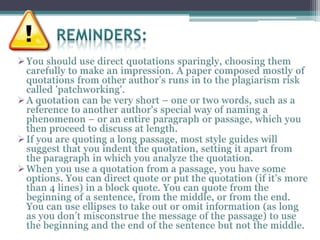 Direct quotation report | PPTX