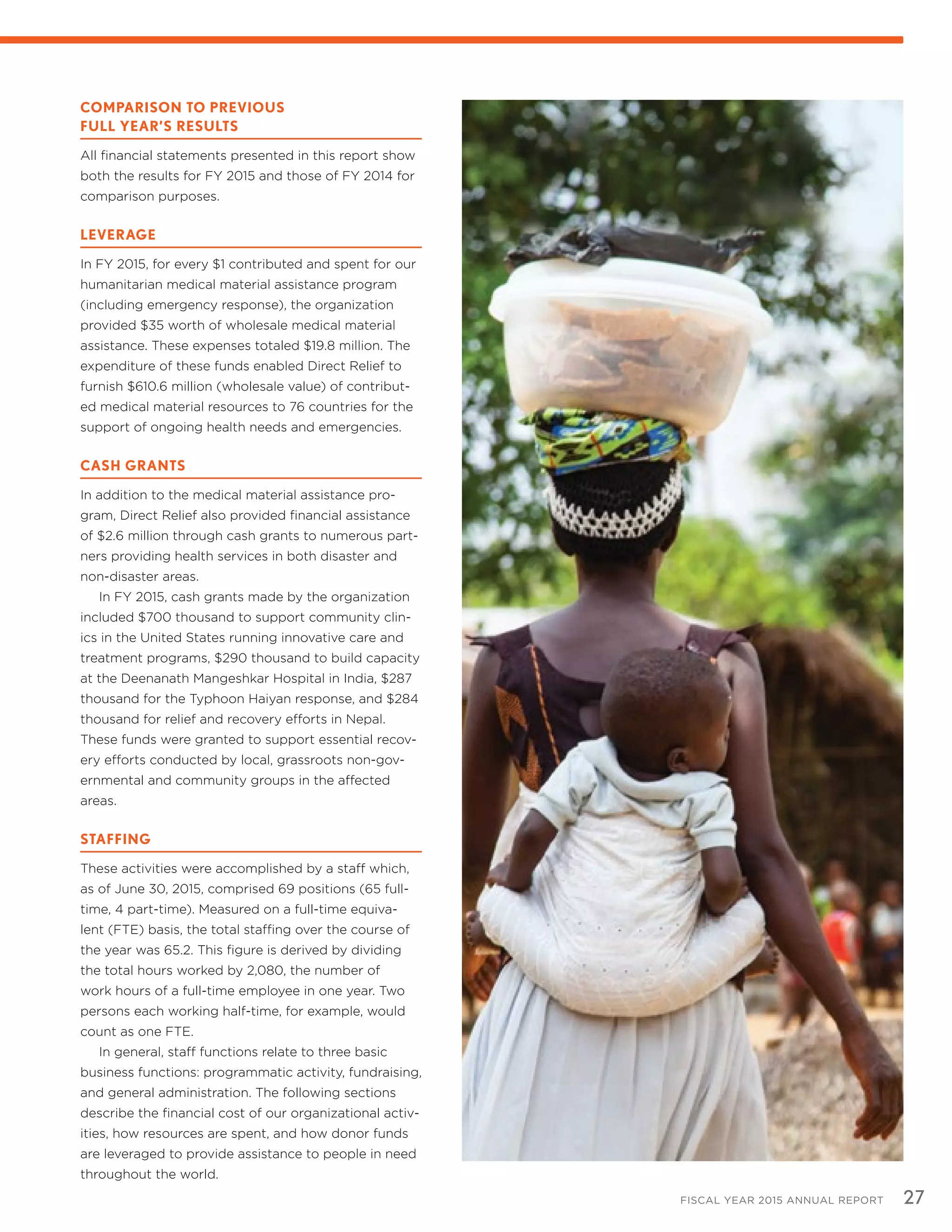 Direct Relief Annual Report - FY2015 | PDF