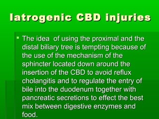 Direct repair of the common bile duct for share | PPT