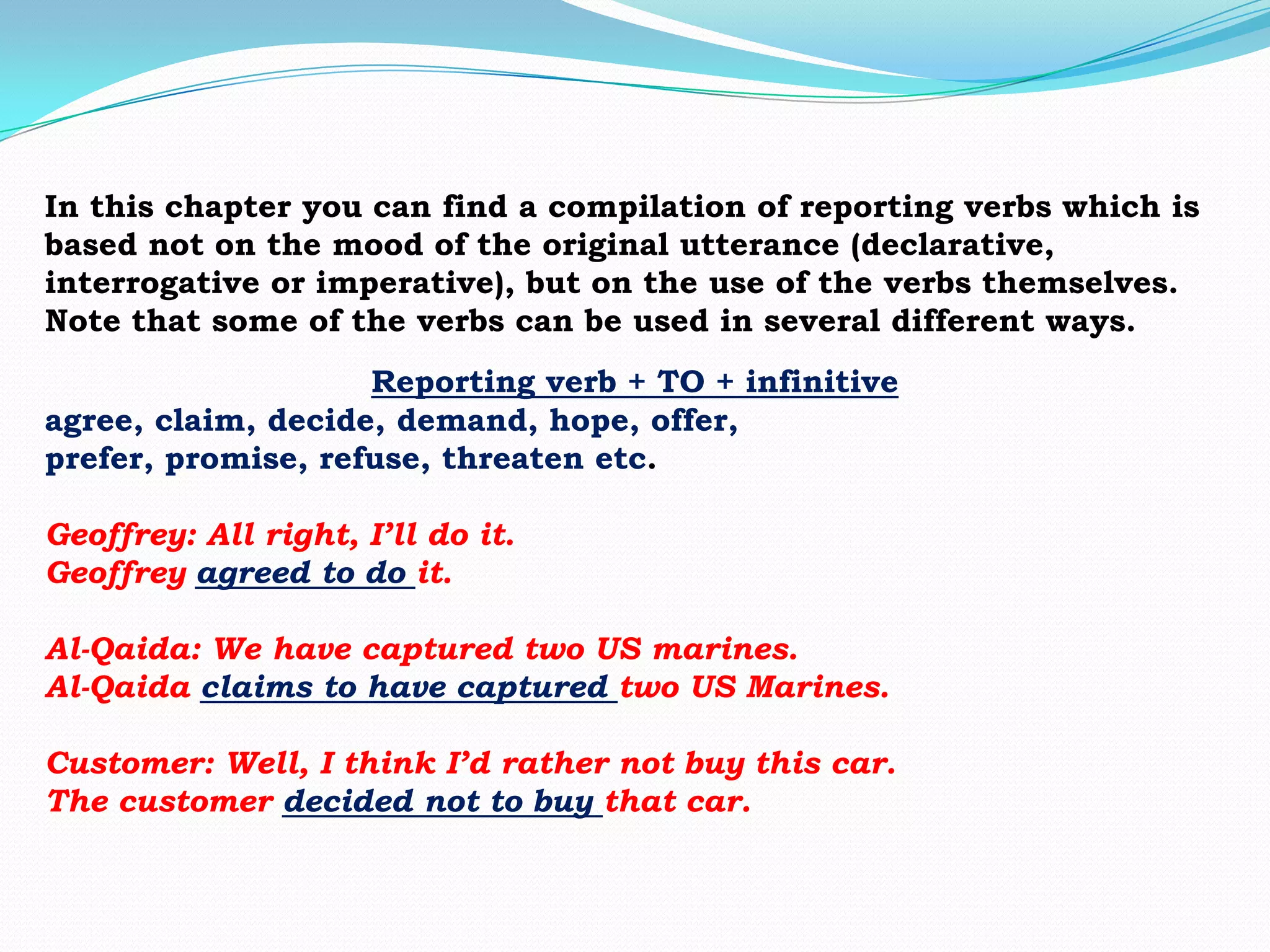 Direct & reported speech | PPSX