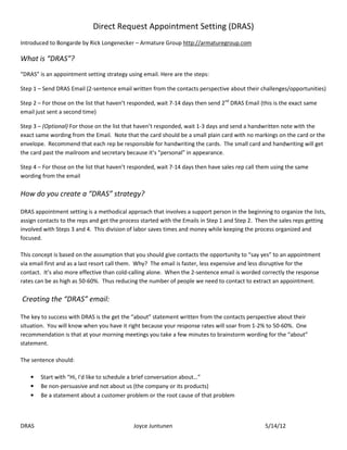 Direct Request Appointment Setting Model | PDF