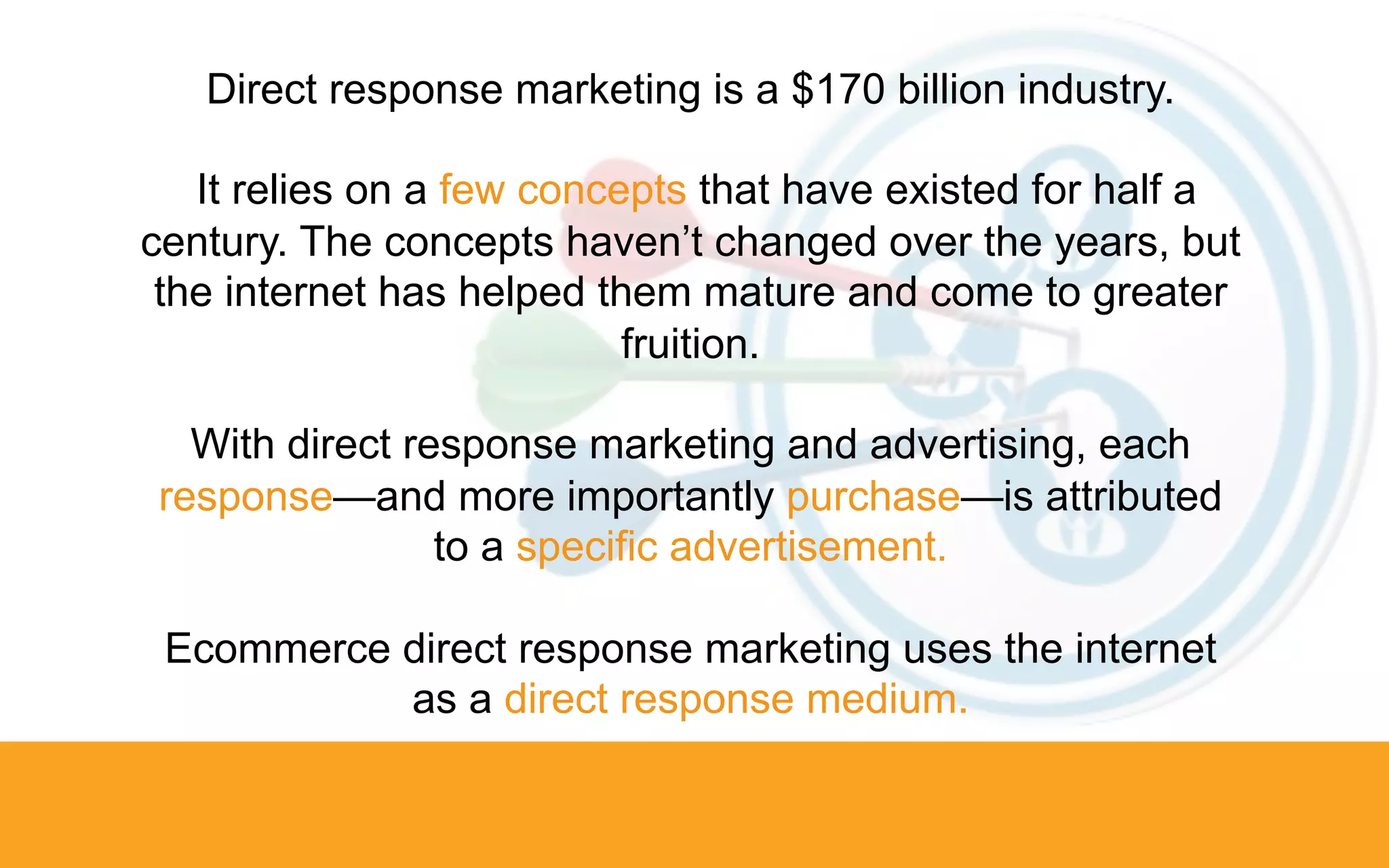 Direct Response Advertising Tips for Ecommerce | PPT