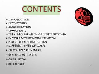 Direct retainer | PPT