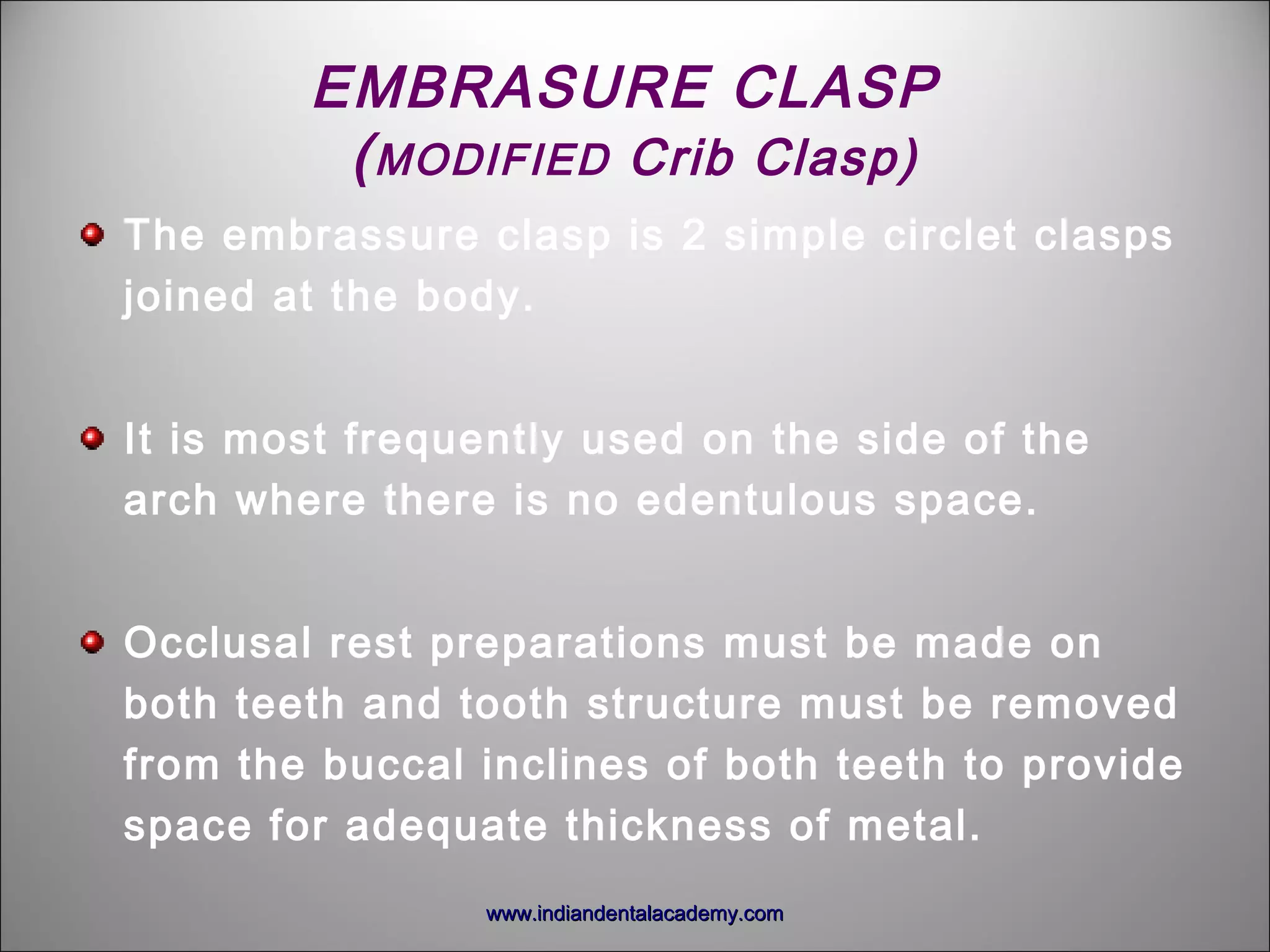 Direct retainers in prosthodontics /certified fixed orthodontic courses ...