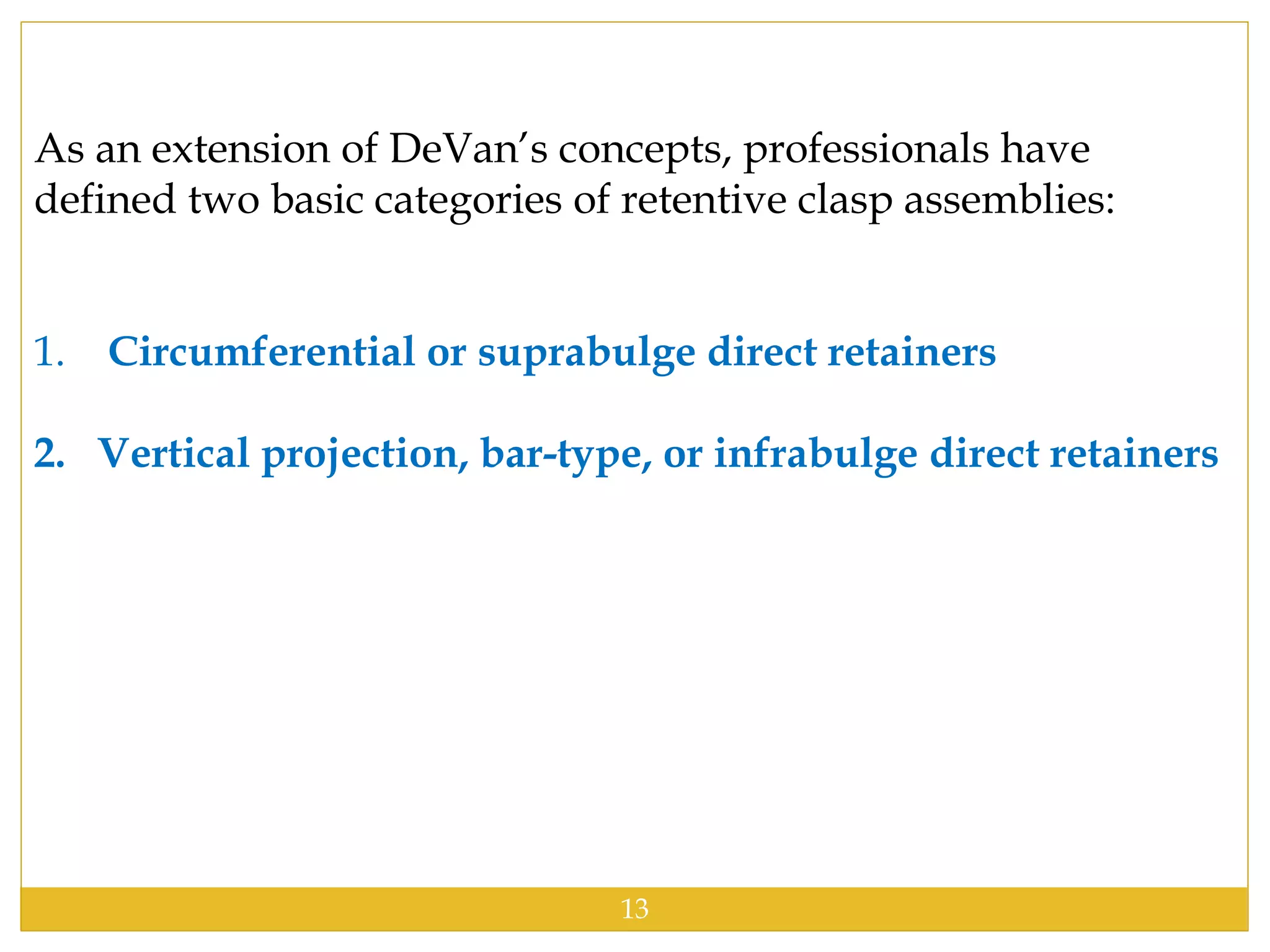 Direct retainers | PPTX