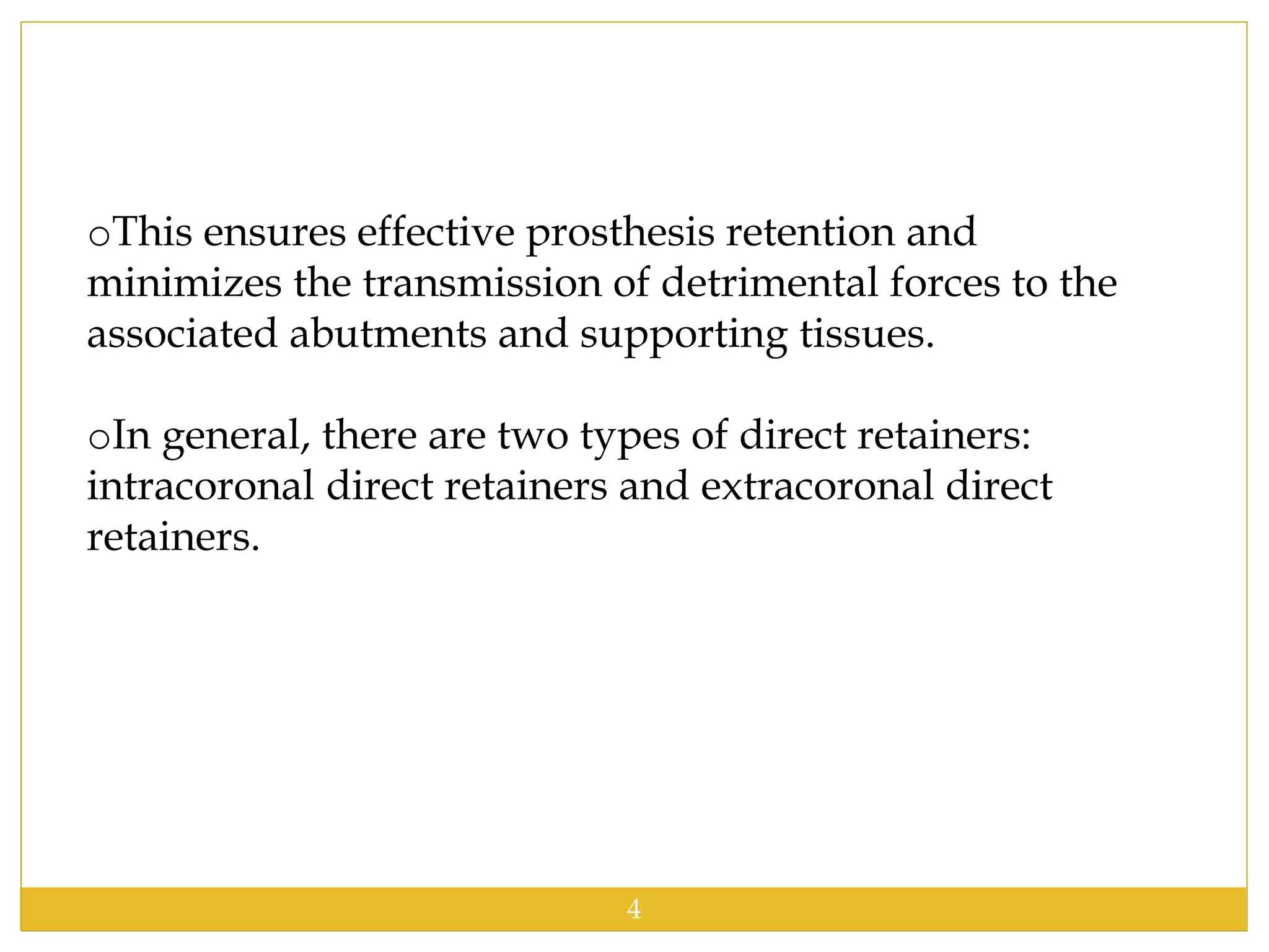 Direct retainers | PPTX