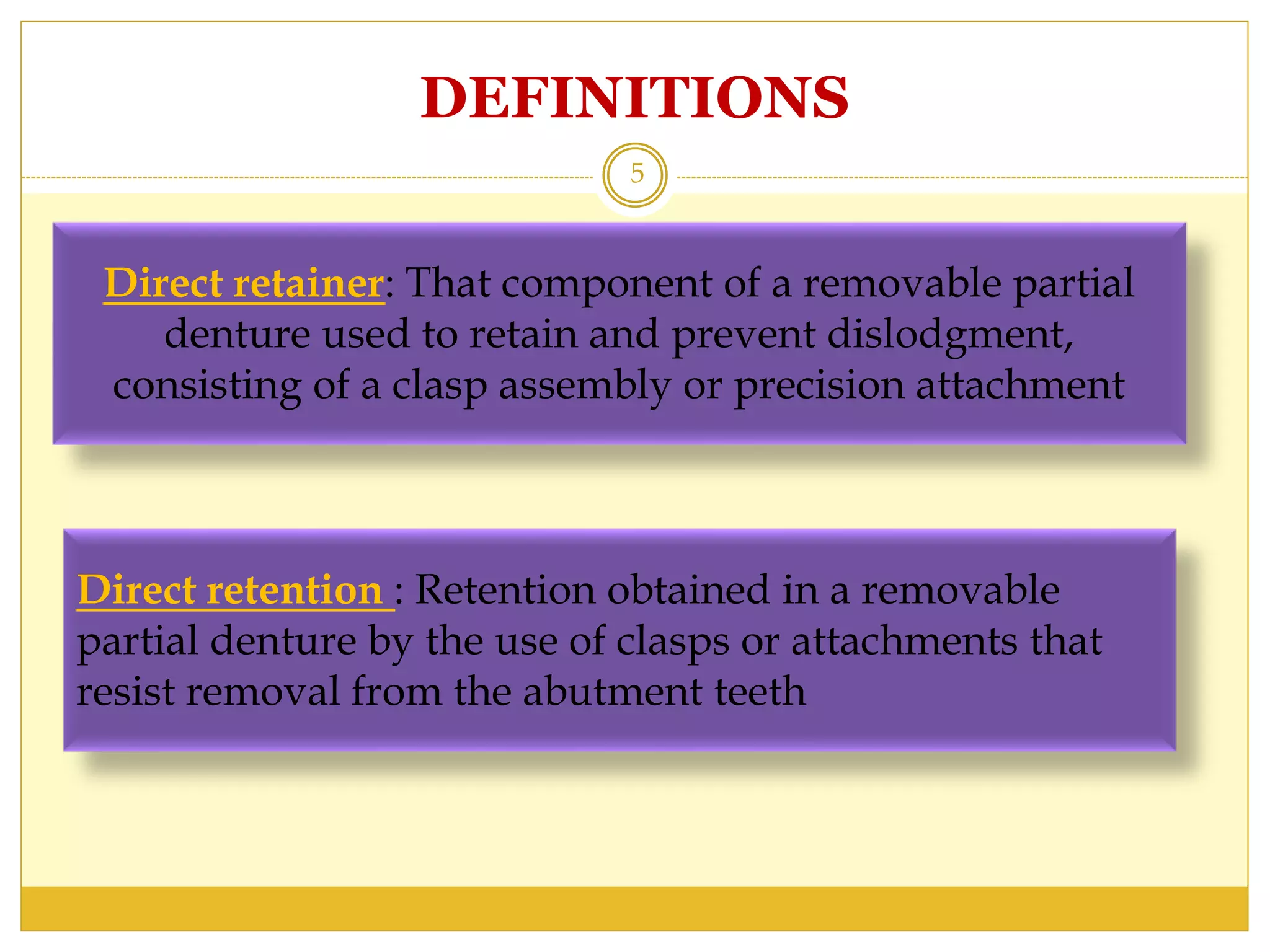 Direct retainers | PPTX