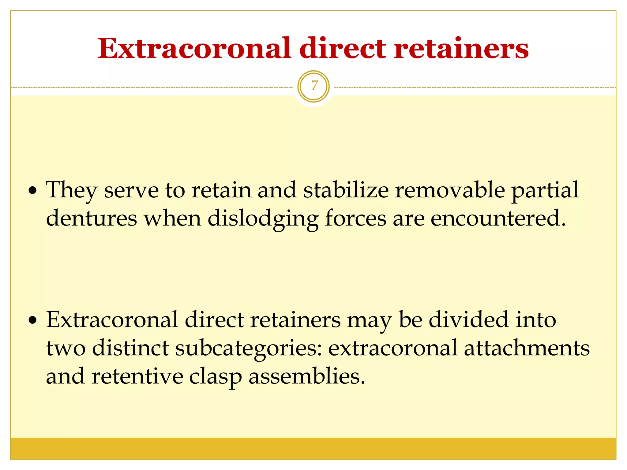 Direct retainers | PPTX