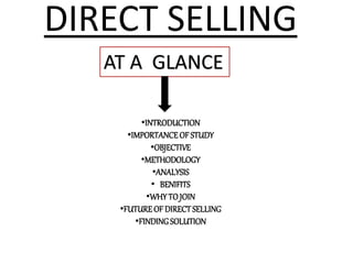 Direct selling | PPTX