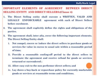 Direct Selling Guidelines, 2016 - An Analysis | PPT