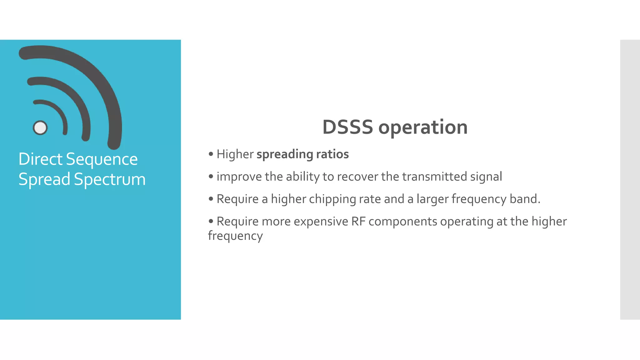 Direct sequence spread spectrum | PPTX